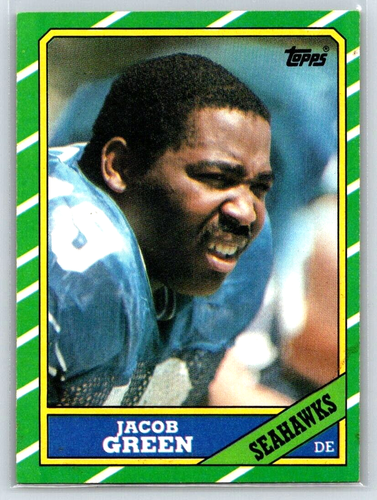 1986 NFL Topps Jacob Green #206 Seattle Seahawks 86-TFBC | eBay