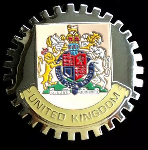 CAR GRILLE EMBLEM BADGES - UNITED KINGDOM - UK - CREST | eBay