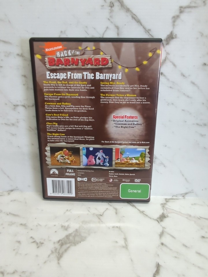 Back At The Barnyard - Escape From The Barnyard (DVD, 2009) Region 4 ...