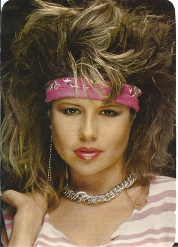 ⭕VTG card pocket calendar 1986 PIA ZADORA Portugal group music singer ...