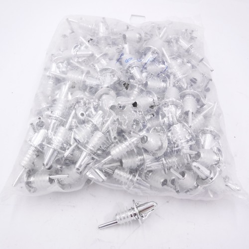 160 Pack Pouro Pourer with Twist Open/Close Chrome for Spirits Vinegar ...