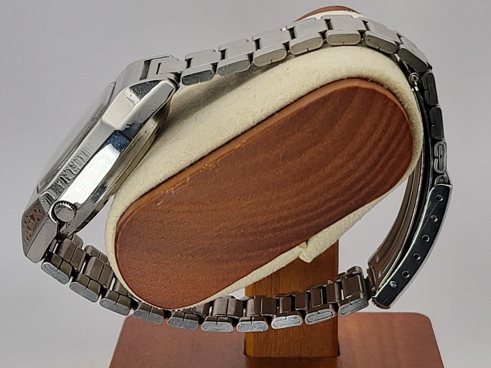 Vintage Retro Octagon Seiko 5 Day Date Automatic White Dial Mens Watch ...