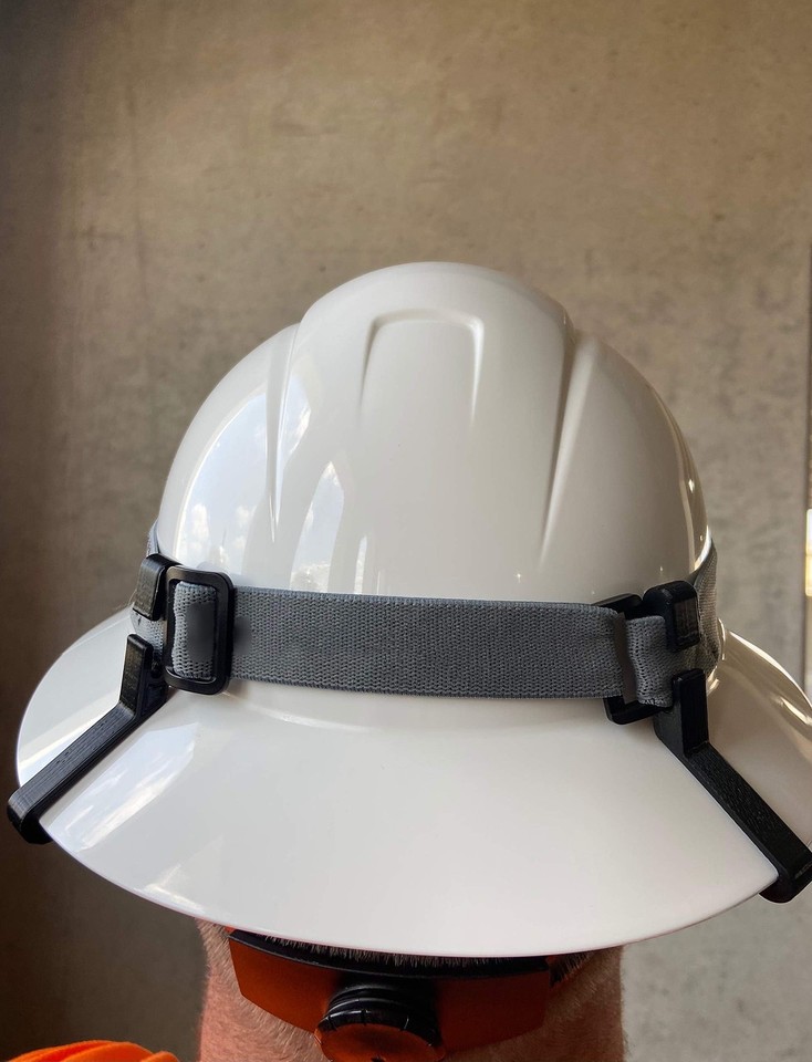 Hart Hat Clips: Full Brim Hard Hat Clips (black) | eBay