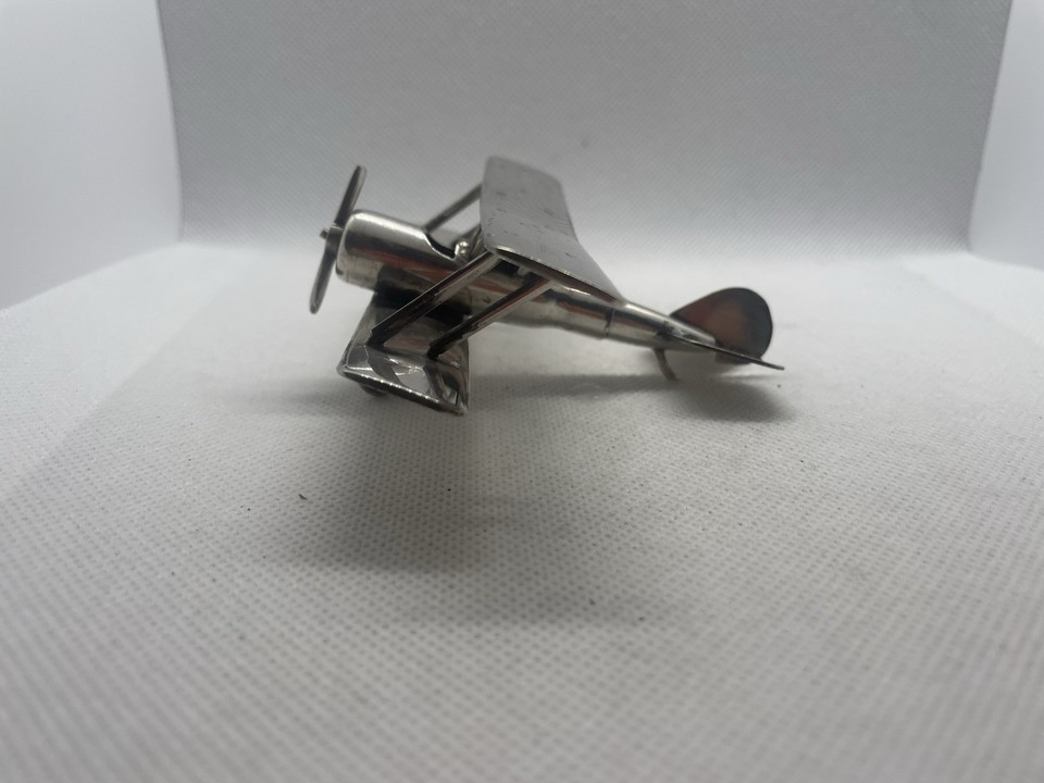 Trench Art Bi-plane Silver Plated WW1 | eBay
