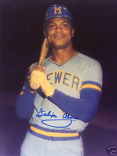 FELIPE ALOU MILWAUKEE BREWERS SIGNED 8X10 PHOTO W/COA | eBay