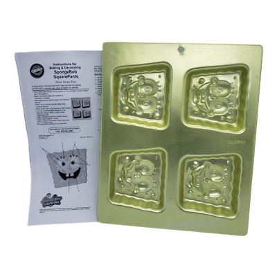 Vtg Wilton Spongebob Squarepants Cake Pan w Instructions 2003 Retired ...