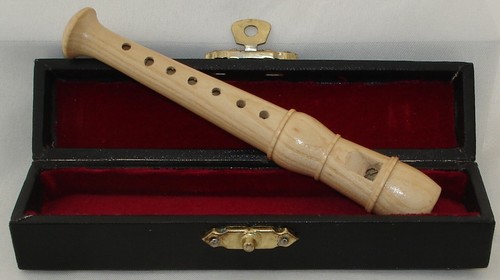 Handmade Wood Mini Recorder 4.6" Music Instrument Flute Woodwind with ...