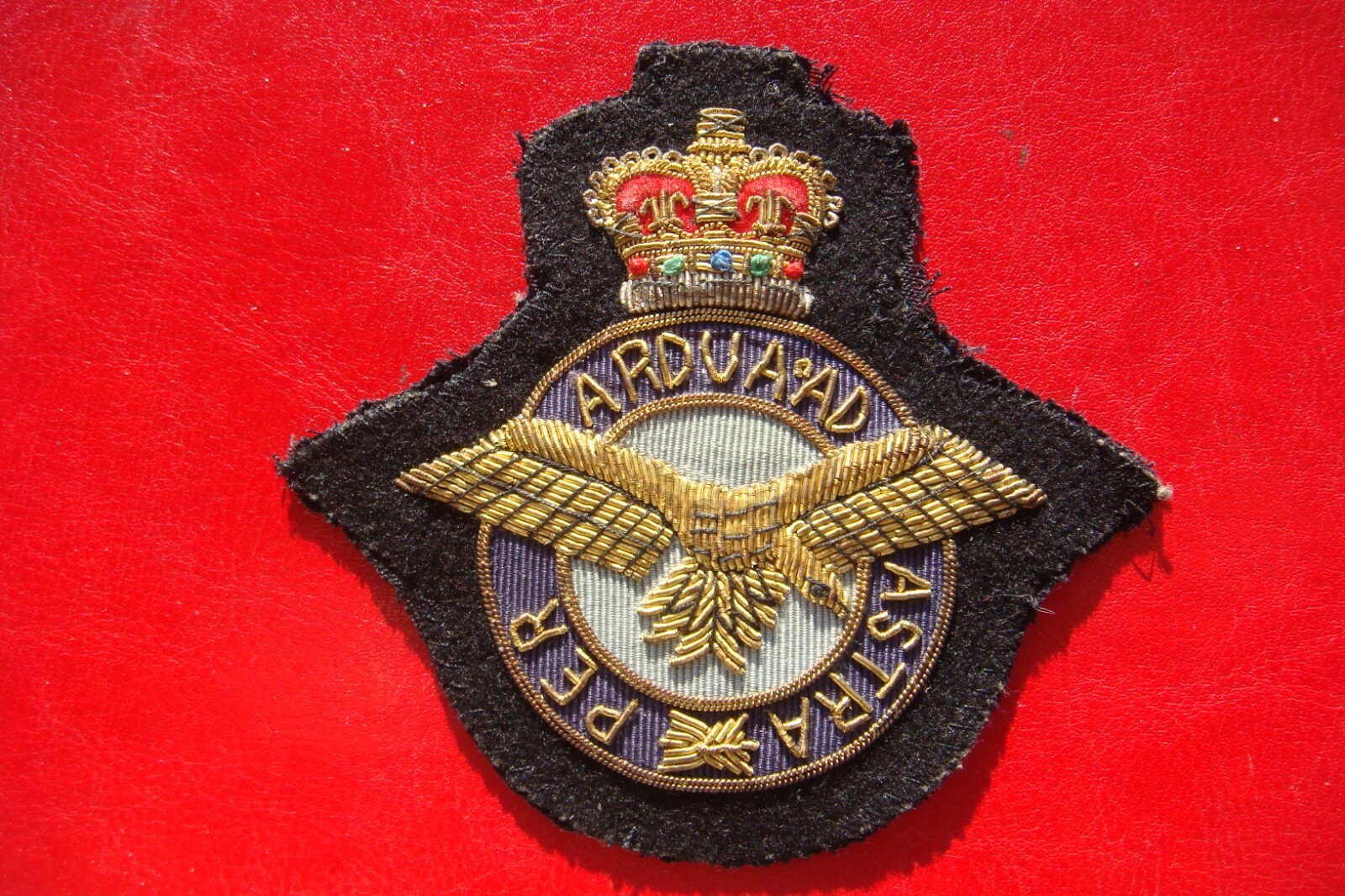 RARE UK ROYAL AIR FORCE RAF "Per Ardua AD Astra" PATCH BADGE | eBay