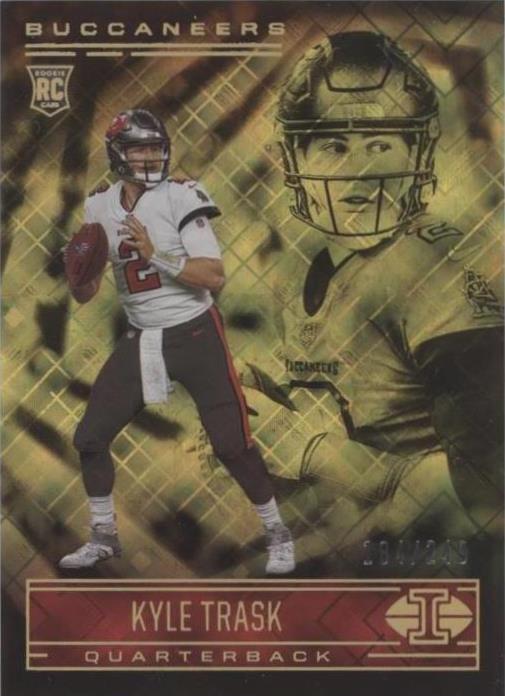 2021 Panini Illusions - Kyle Trask #67 Trophy Collection Yellow Diamond ...