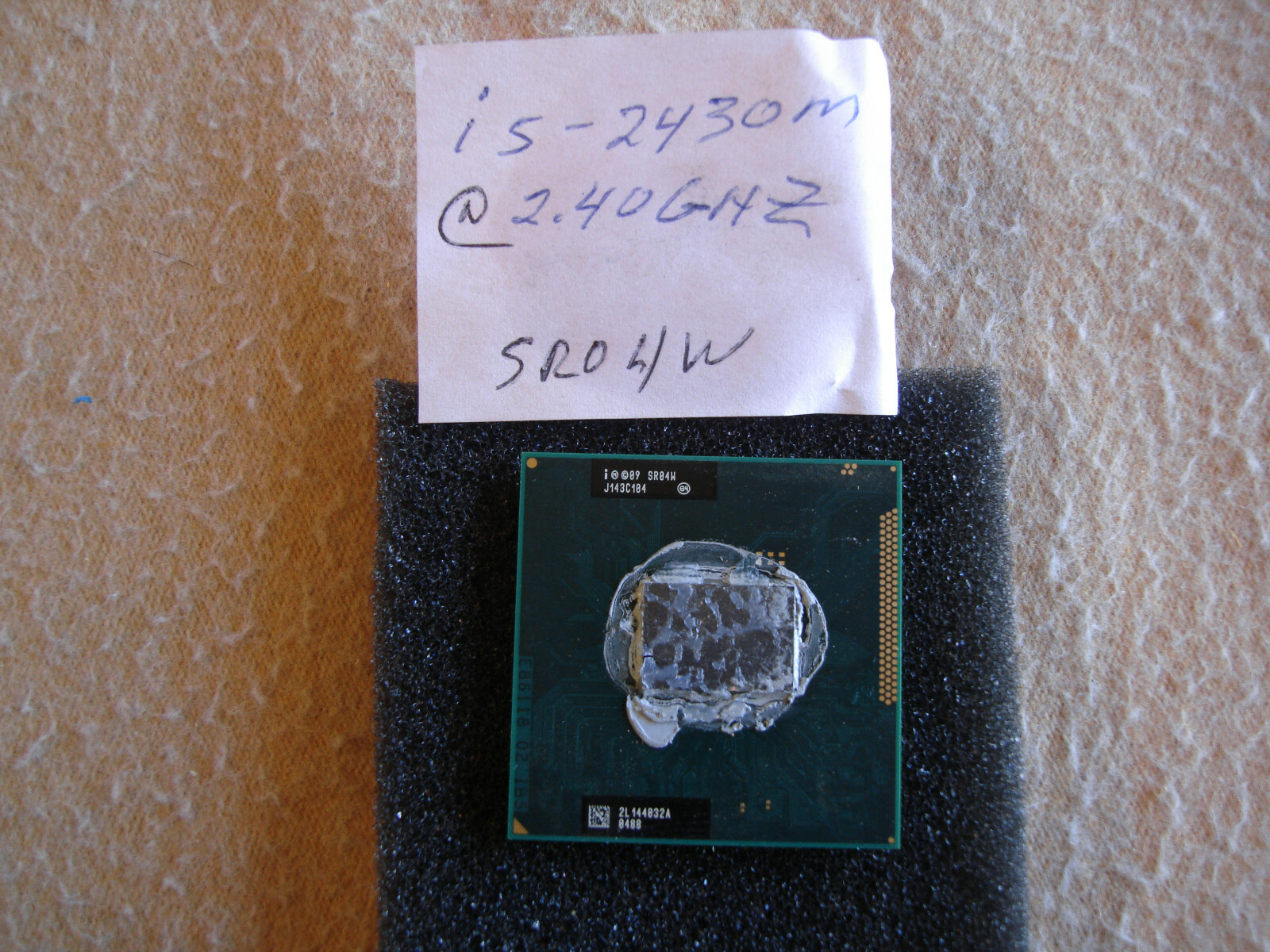 Intel Core i5 Mobile i5-2430M 2.4GHZ Socket G2 Processor SR04W | eBay