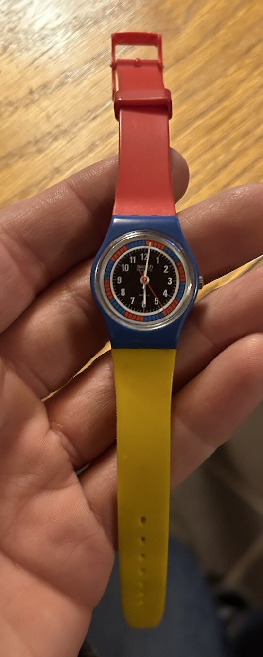 Vintage 1985 Swatch Watch Racer - Gem