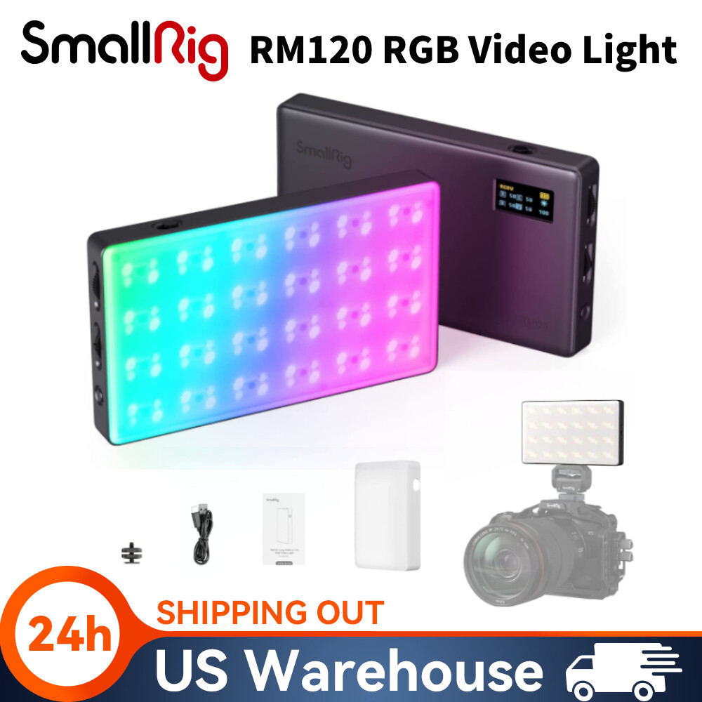SmallRig RM120 5000mAh Camera Light Panel RGB Video Light Professional ...