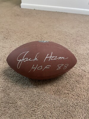 Jack Ham Signed Autographed Full Sized Wilson NFL Football Steelers ...