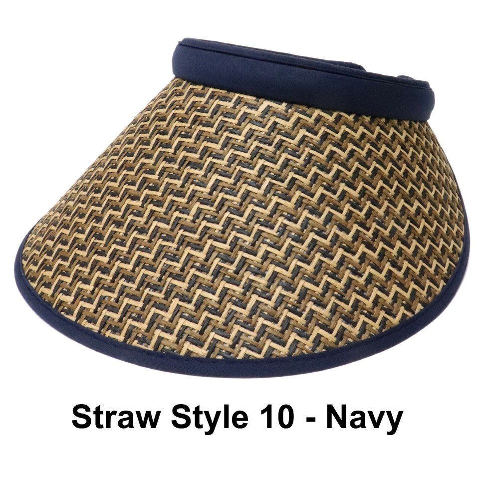 Women Lady Fashion Large Clip On Visor Wide Brim Sun UV Protection Cap ...