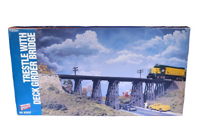 Walthers Cornerstone HO Scale Trestle w/ Deck Girder Bridge Kit #933 ...