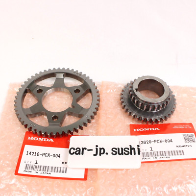 HONDA Genuine S2000 SPROCKET CAM CHAIN & DRIVEN 14210-PCX-004 13620-PCX ...