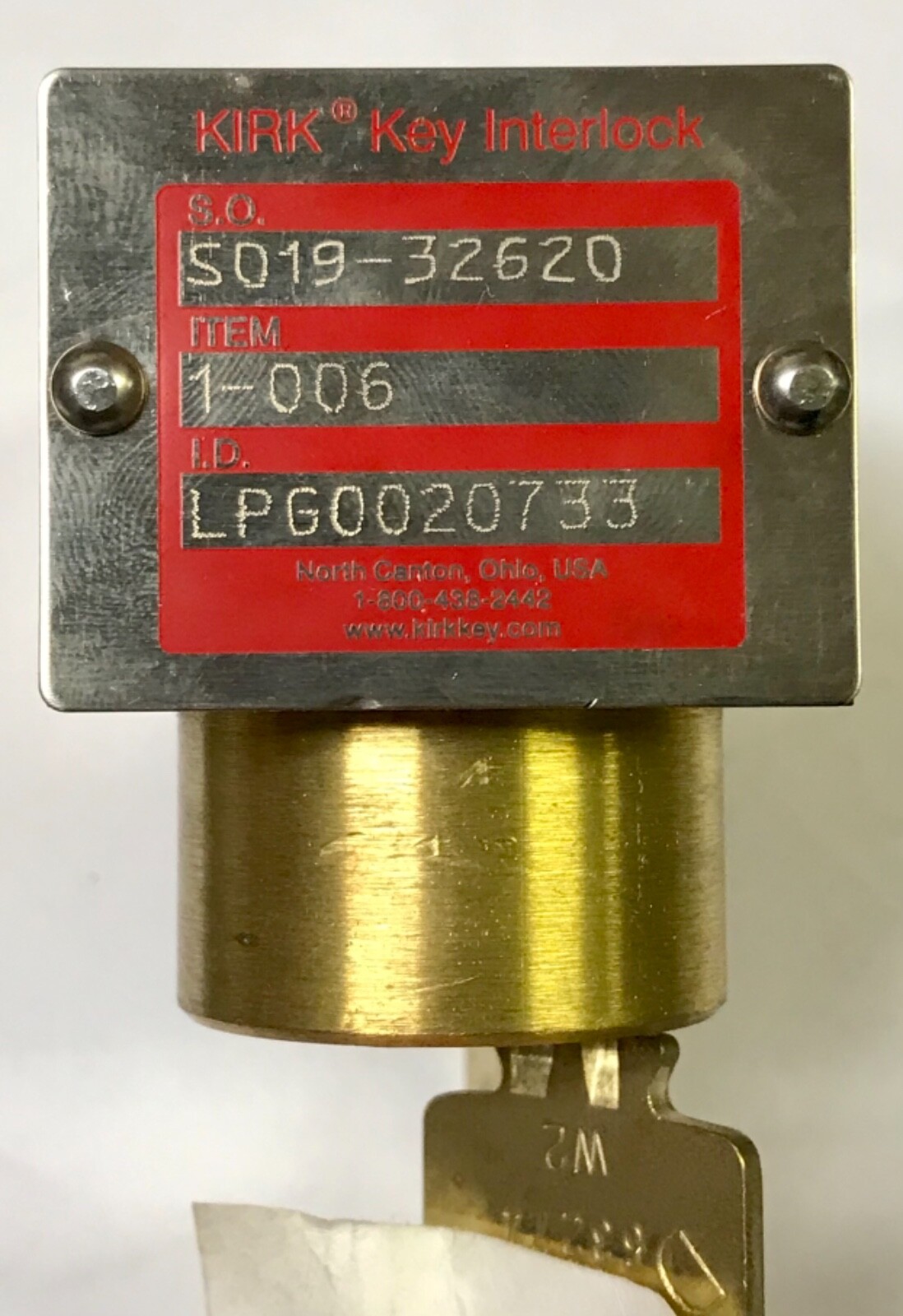 KIRK Double Key Interlock S019 32620 Item 1-006 LPG0020733 63273 63274 ...