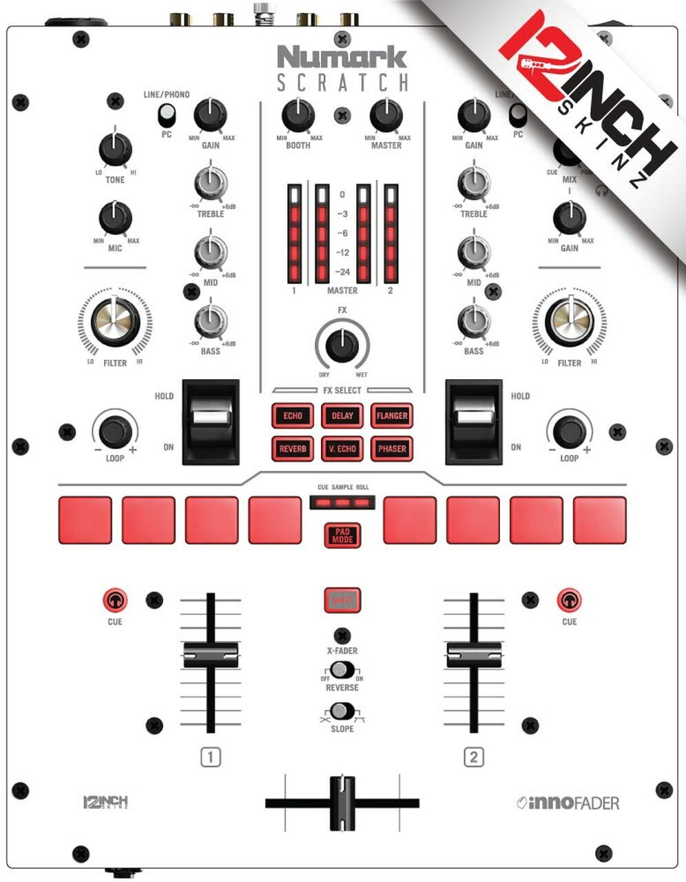 Numark Scratch Skin - white grey | eBay