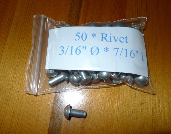 Land Rover Solid Aluminium Capping Rivets 3/16 Dia 7/16 Long x50 Series ...