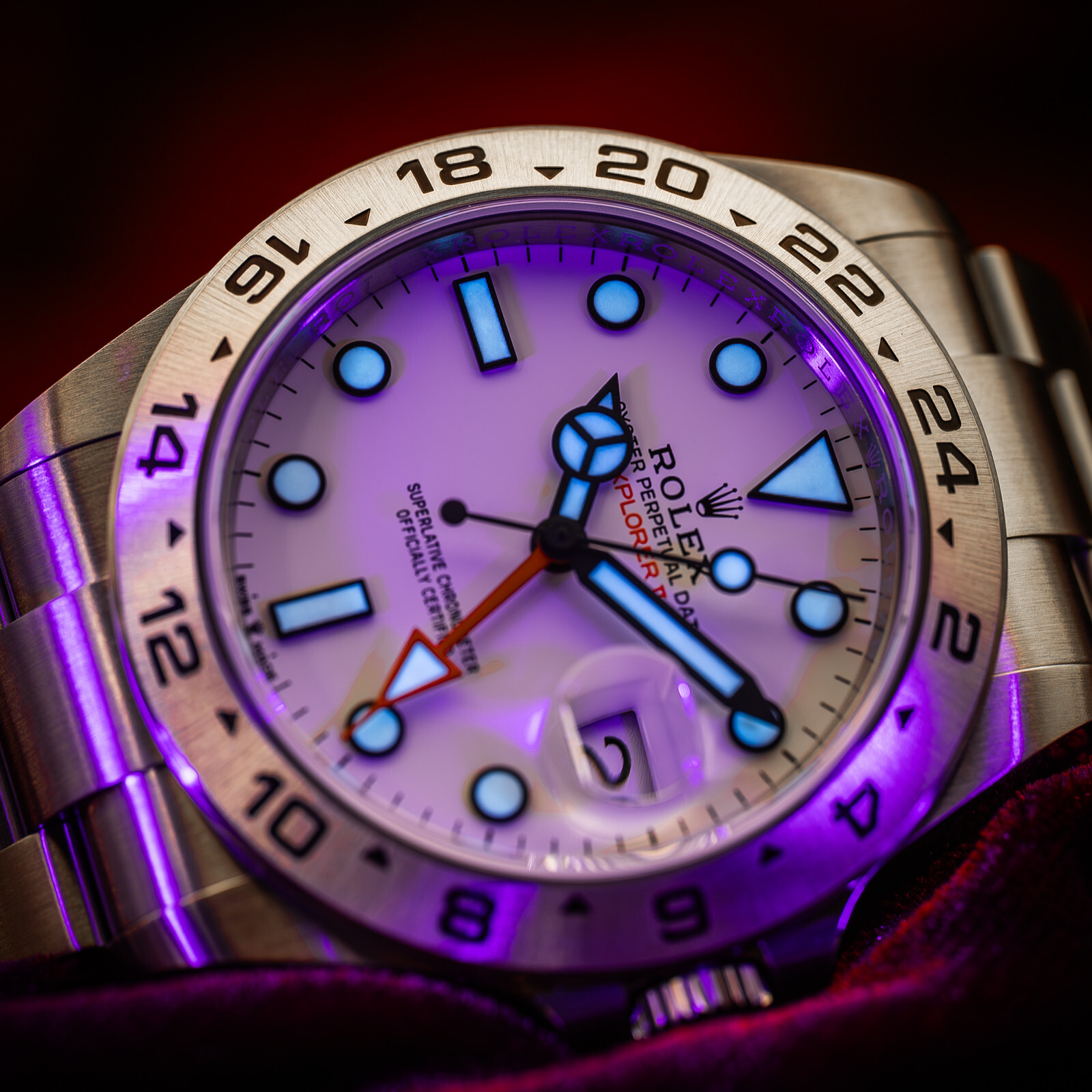 Rolex Explorer II 226570 Polar 42mm White Dial Oystersteel GMT Complete ...