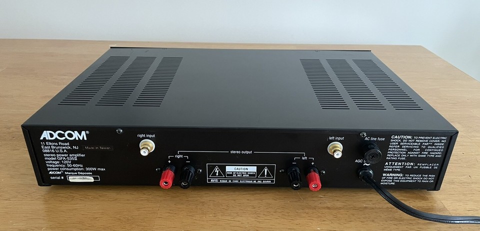 Vintage ADCOM GFA-535 II Power Amplifier - 60 Watts/Channel - Sounds ...