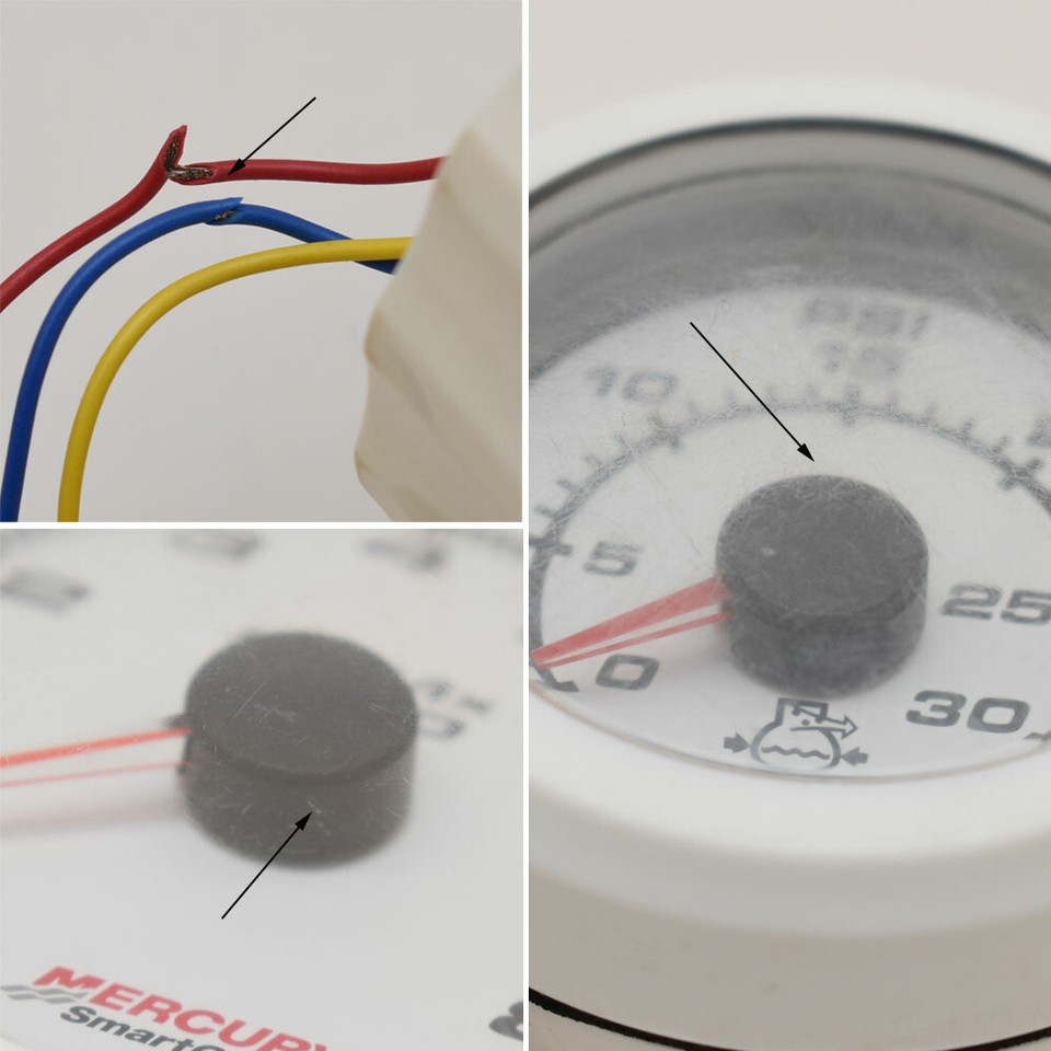 Mercury Boat SmartCraft Gauge Set White - Scratches - Kit | eBay