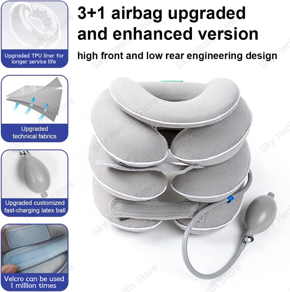 Neck Stretcher - Inflatable Cervical Traction Device for Neck Pain ...