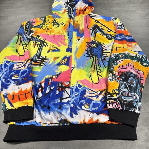 REASON x Jean-Michel Basquiat Hoodie Mens Large Art Sweatshirt Graffiti ...