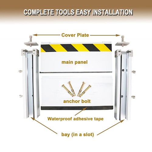 Flood Protection Baffle,aluminum Reusable Flood Barrier Shield,heavy ...