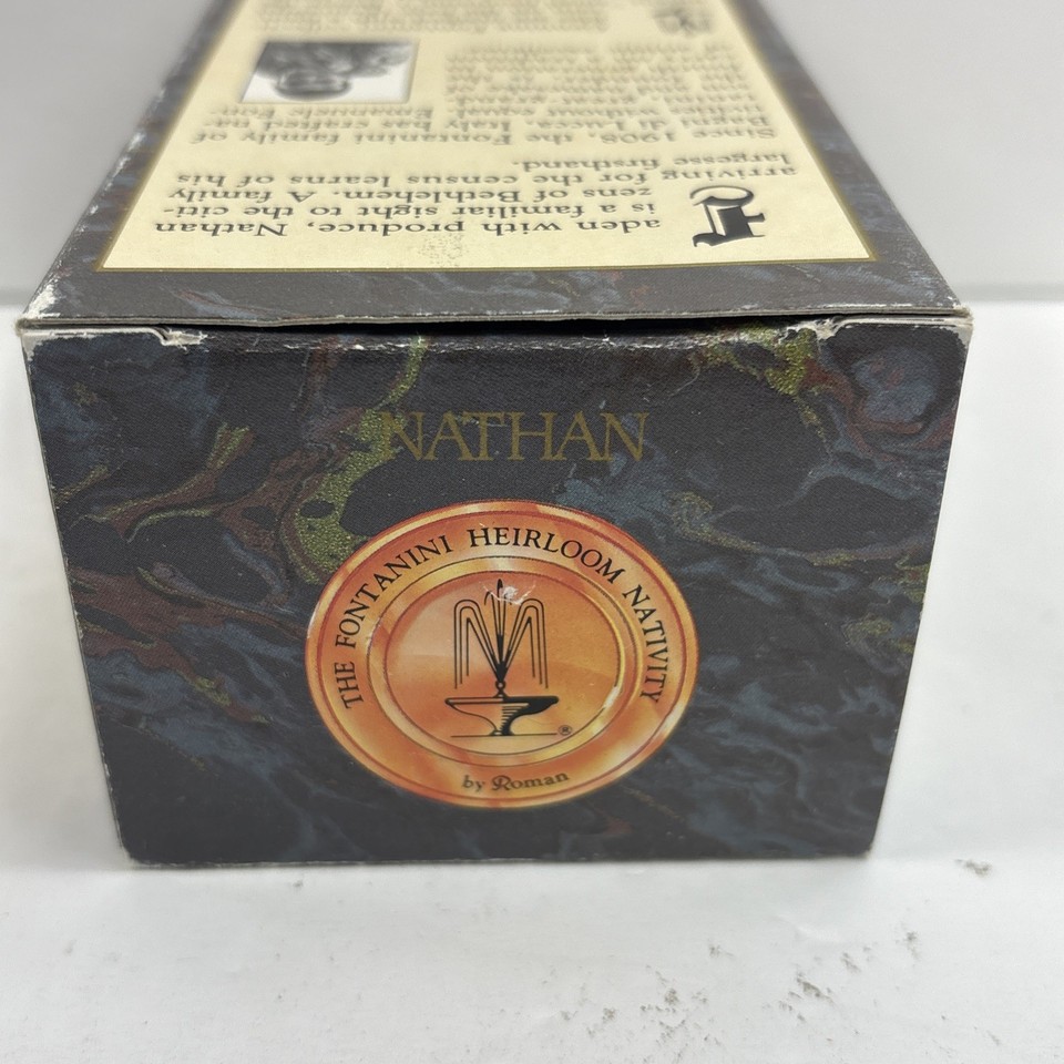 Fontanini Heirloom Nativity NATHAN 5" Figure 1992 Box and Story Card ...