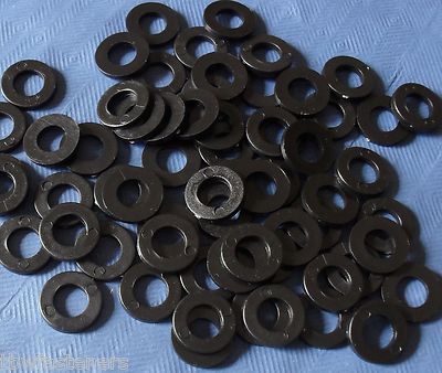 6mm Black Nylon Plastic Washer Spacers to Suit M6 Screws & Bolts Pack x ...