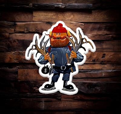 Yukon Cornelius Shed Antler Decal Hunting Sticker Big Buck Deer Rudolph ...