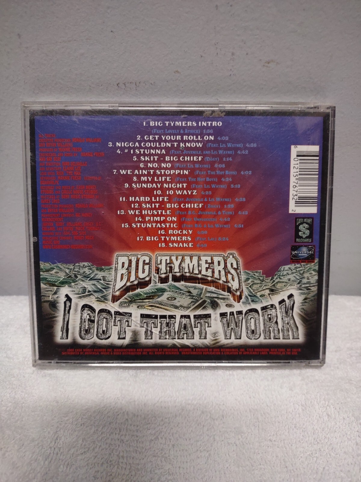 Big Tymers - I Got That Work CD 2000 Original Cash Money Records NM Lil ...