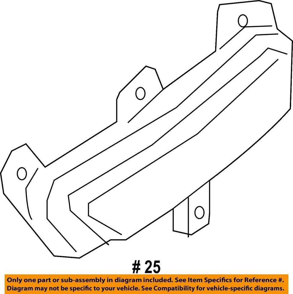 GM OEM 16-18 Envision Rear Bumper Bumper Components-Reflector 22855659 ...