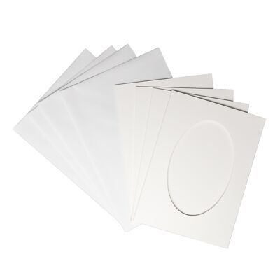 Oval Aperture A5 Cards - White (Pack Of 4) | eBay