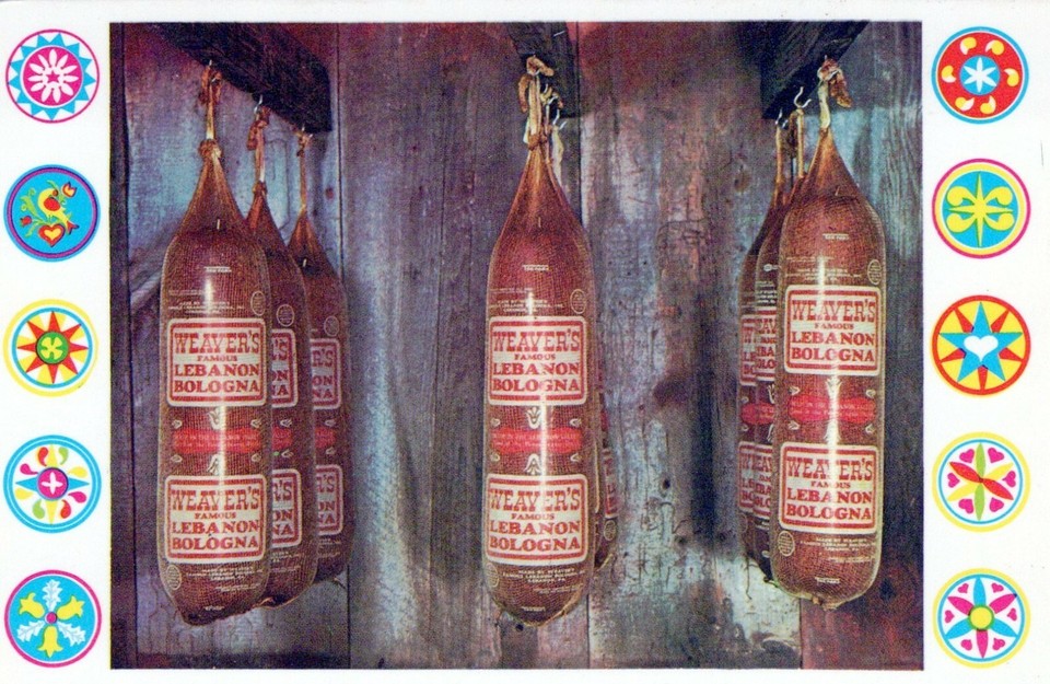 Weaver's Famous Lebanon Bologna Lebanon Pennsylvania Vintage Chrome ...