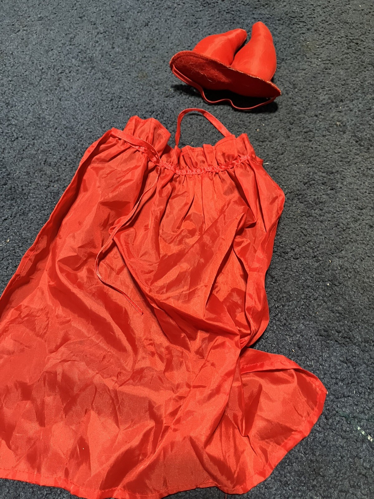 Dog Costume. Red Devil Cape And Horns. Size Medium | eBay