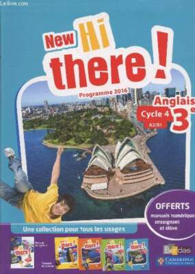 New Hi there ! Programme 2016 Anglais Cycle 4 - 3e A2/B1 - Lecler | eBay