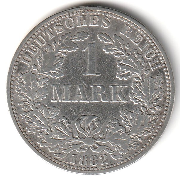 1882-A German Empire Mark Silver Nice Free Shipping | eBay