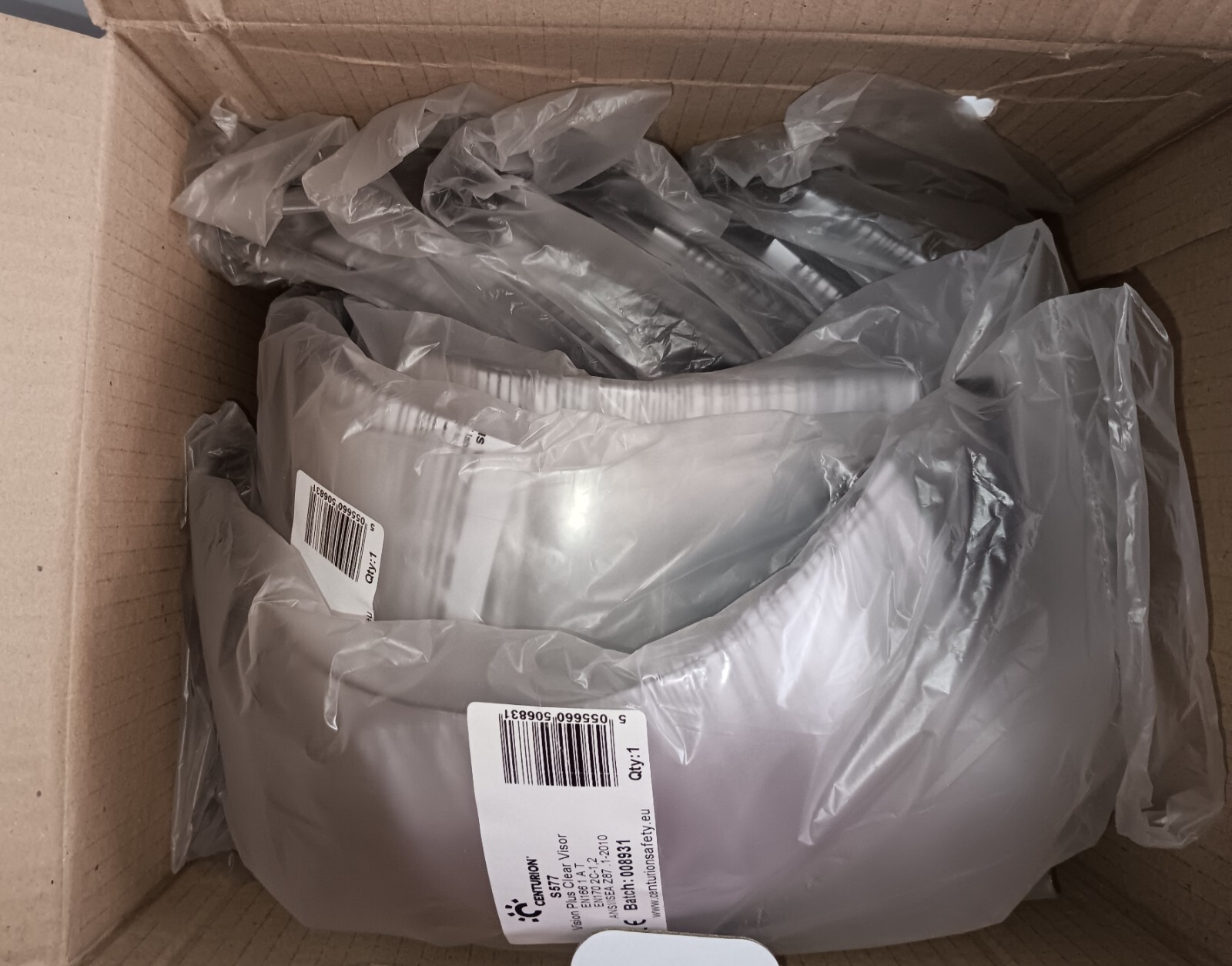 (10) Centurion Vision Plus S577 Clear Eyewear Face Shields for S10PLUS ...