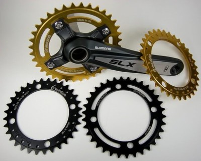 VeloSolo Singlespeed MTB Chainring 1/8" 3/32" 32 34 36 38 42 Black ...