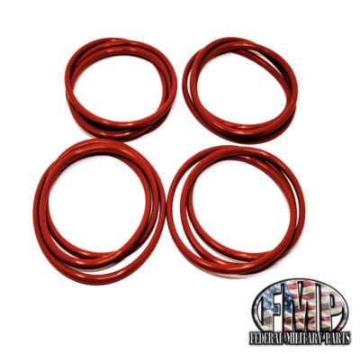 4PK Red O-Rings Military fit Humvee Split Rims Wheel Seal & M1101 M1102 ...