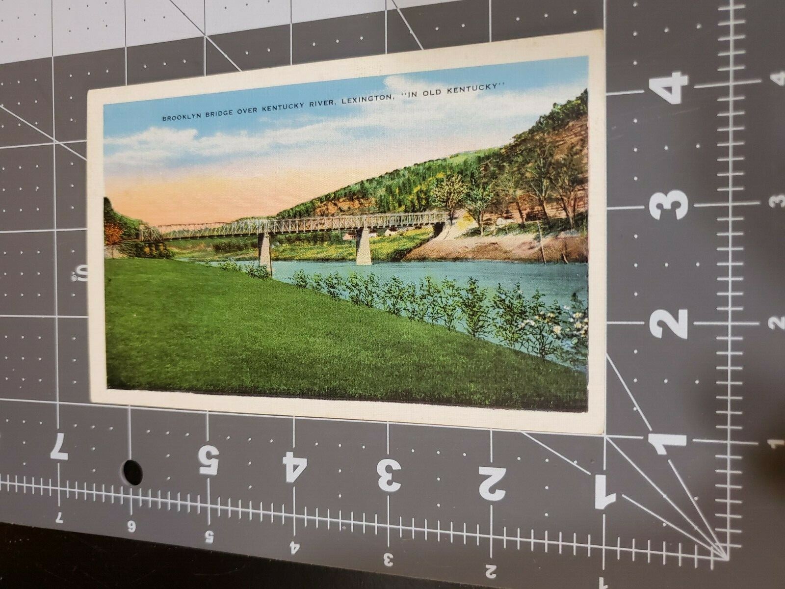 Brooklyn Bridge over Kentucky River, Lexington, "In Old Kentucky" Post ...