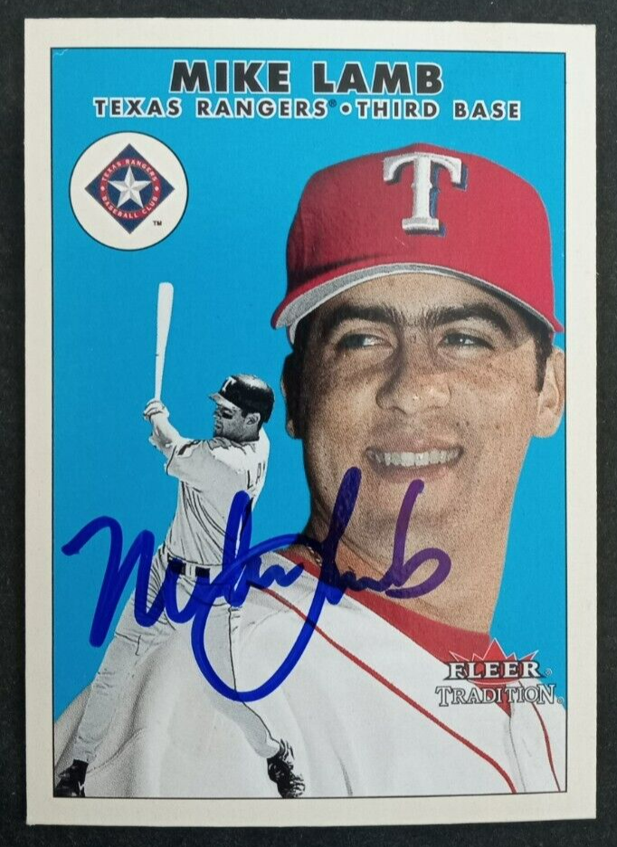2000 Fleer SIGNED: Mike Lamb, RANGERS #U85 | eBay