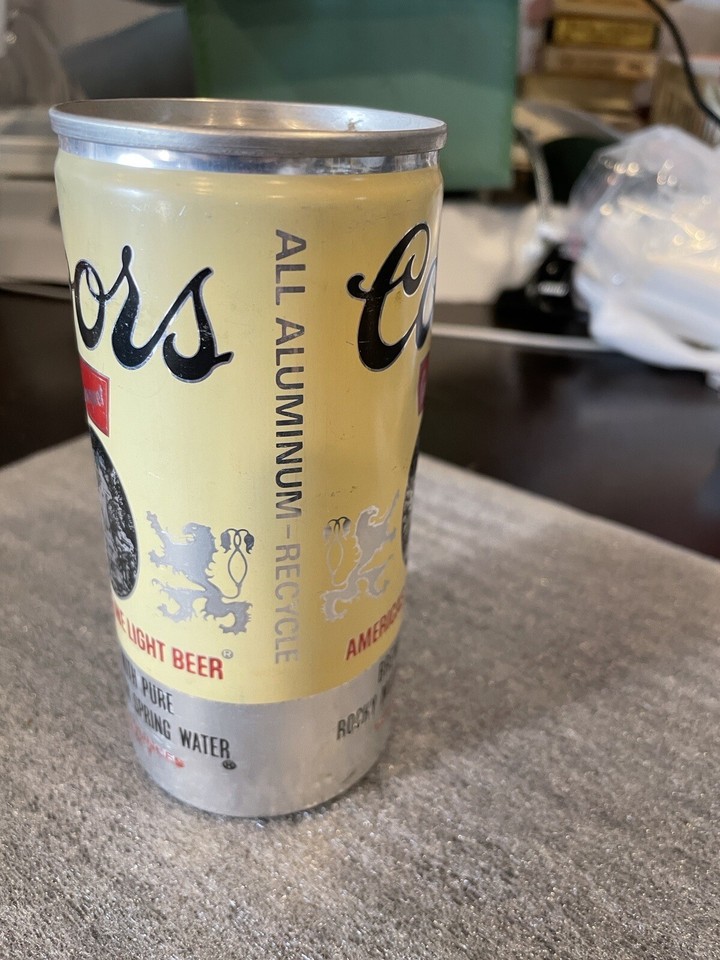 1970's COORS BANQUET Vintage Beer Can 12OZ ADOLPH COORS Brewing CO Pull ...