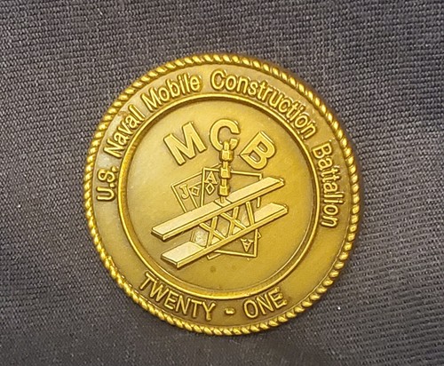 US Naval Mobile Construction Battalion MCB 21 Chief SEABEE Navy ...