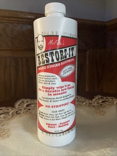 McFate’s Restorz-It Wood Finish Restorer MEDIUM Med Oak, Maple, Pecan ...