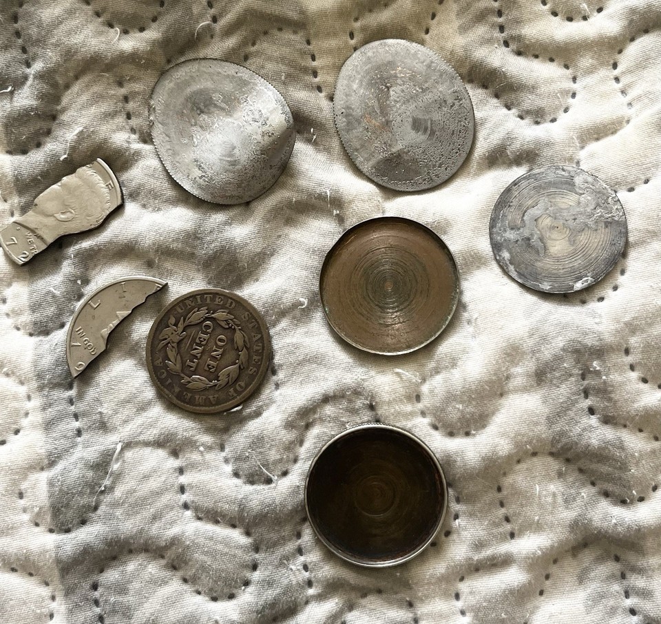 Coin Magic Trick Junk Drawer Lot SILVER Copper Brass Shell Csb Parts ...
