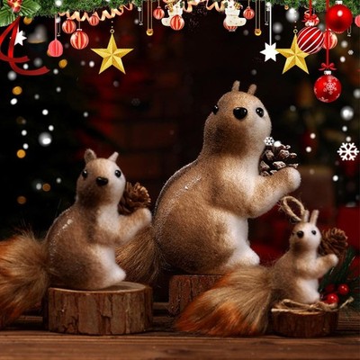 Squirrel Christmas Decorations Doll Ornaments Christmas Ornamen SOM ...