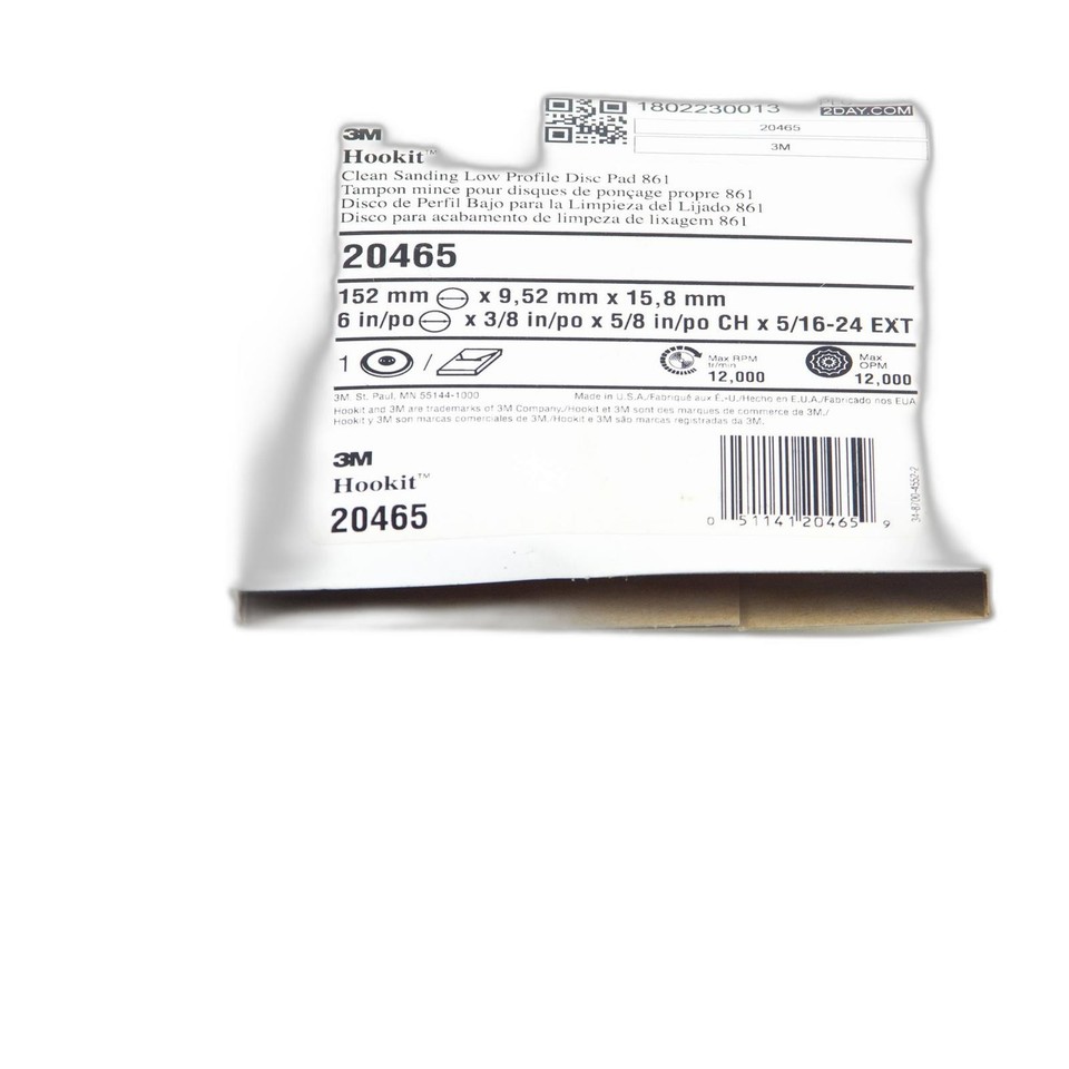 3M Hookit 20465 Clean Sanding Low Profile Disc 861 New in stock at ...